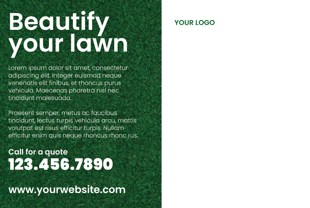 Landscaping Direct Mail Template - Beautify Your Lawn | Printing.com