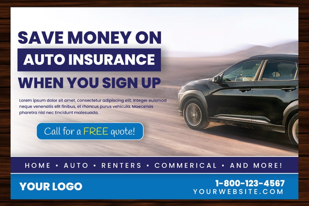Insurance Direct Mail Template - Automobile | Printing.com