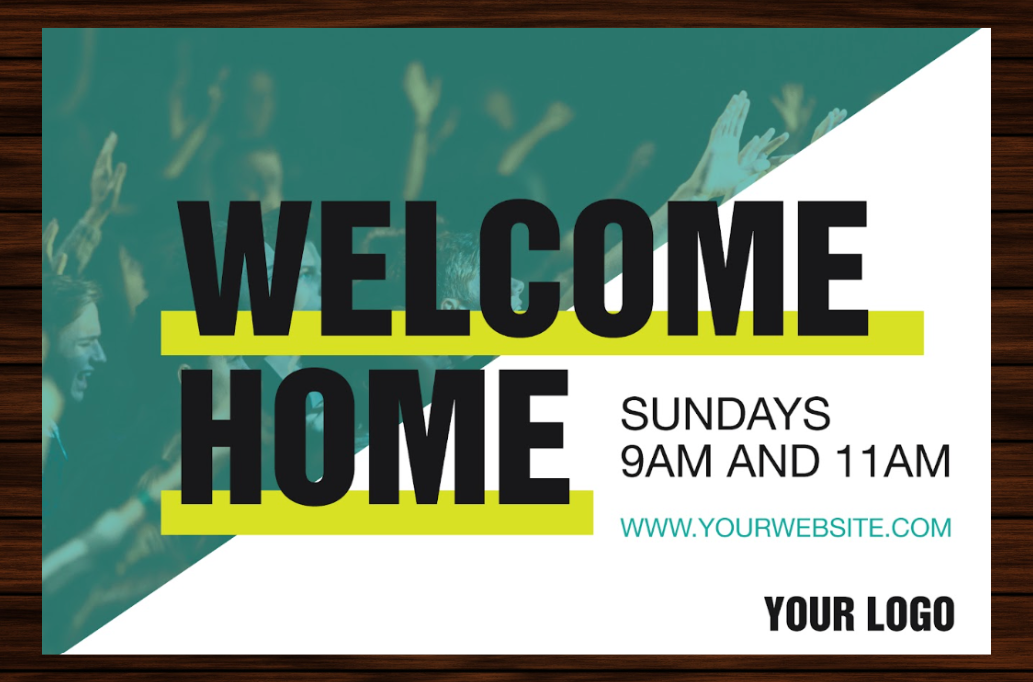 Church Direct Mail Template - Welcome Home | Printing.com